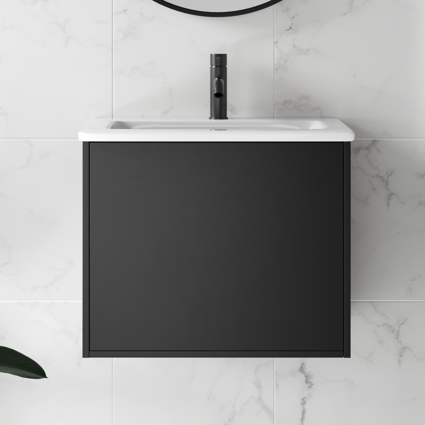 Black Countertop Basin Unit