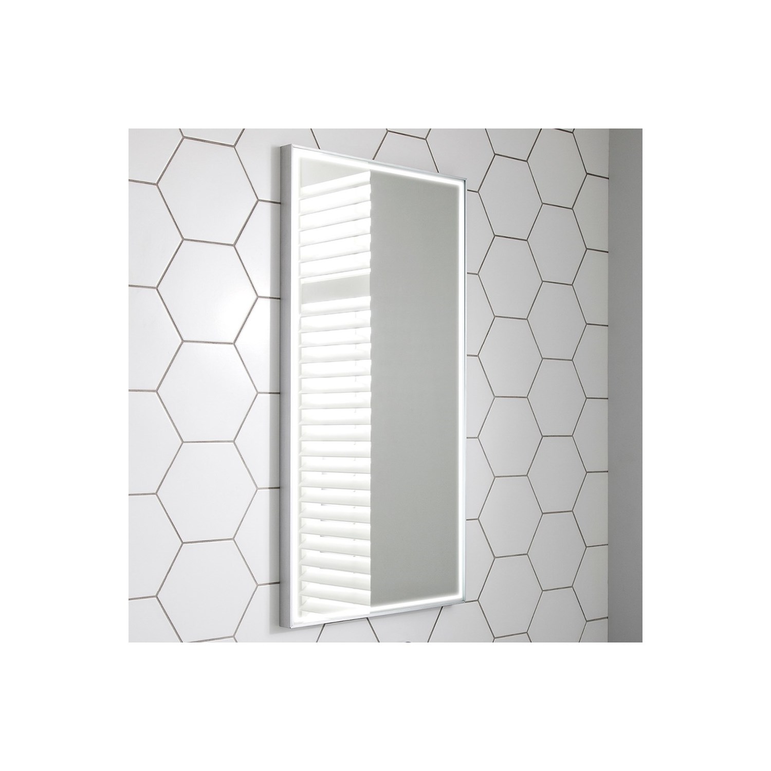 Crosswater MPRO LED Illuminated Steam Free Mirror - 600 x 800mm | Drench