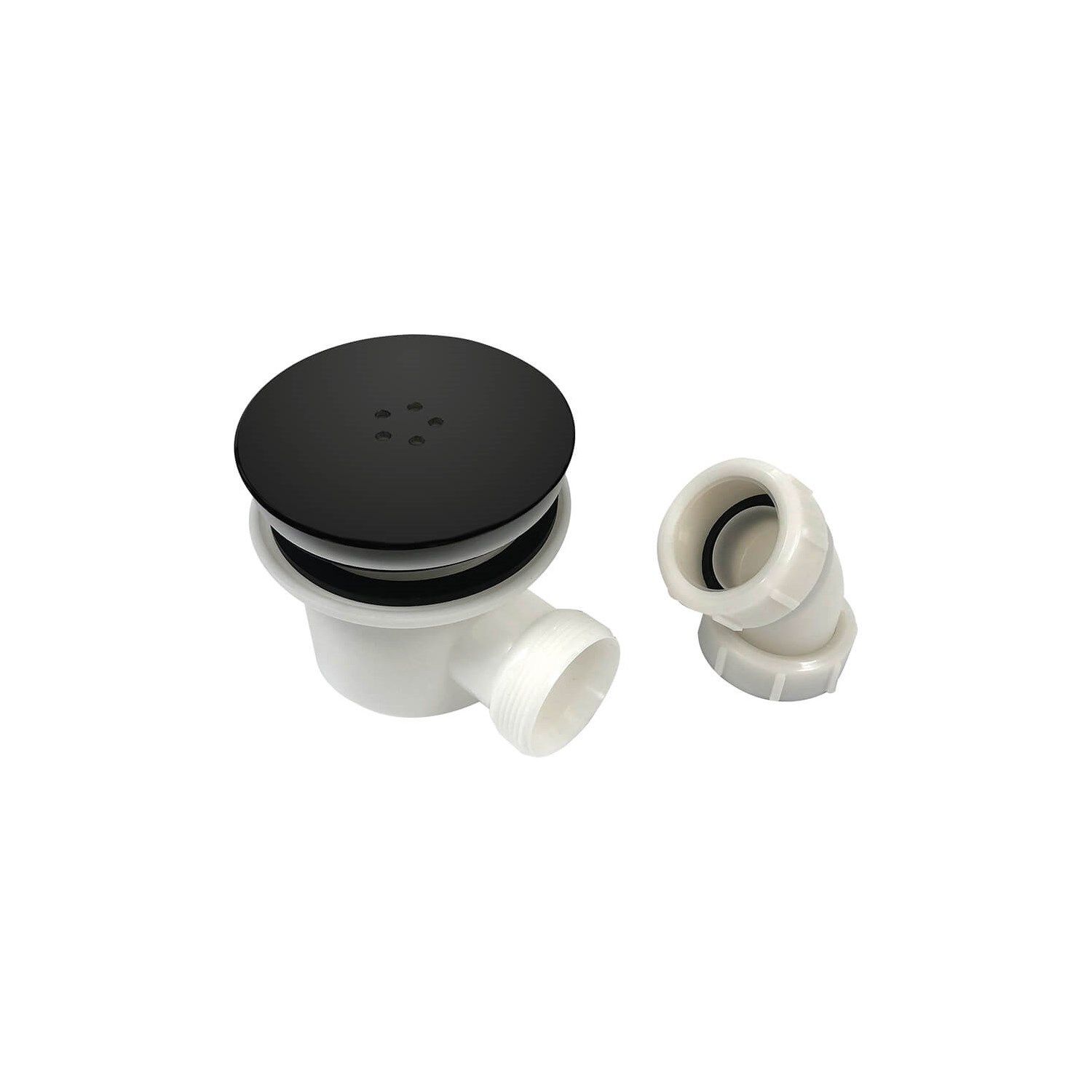 Drench 90mm Matt Black High Flow Shower Tray Waste | Drench